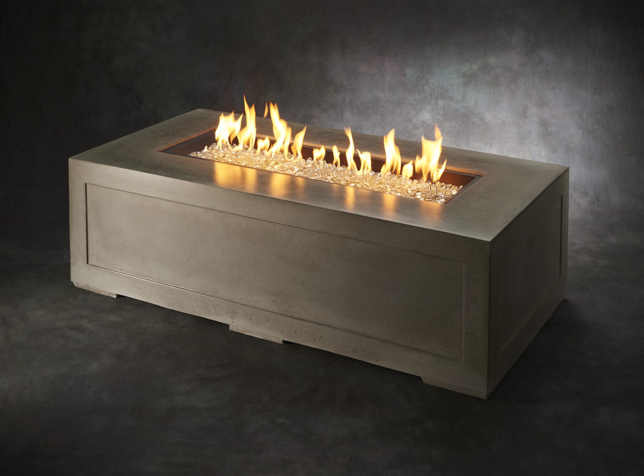 The Outdoor GreatRoom Company - Cove Linear Gas Fire Pit Table - BBQ ...
